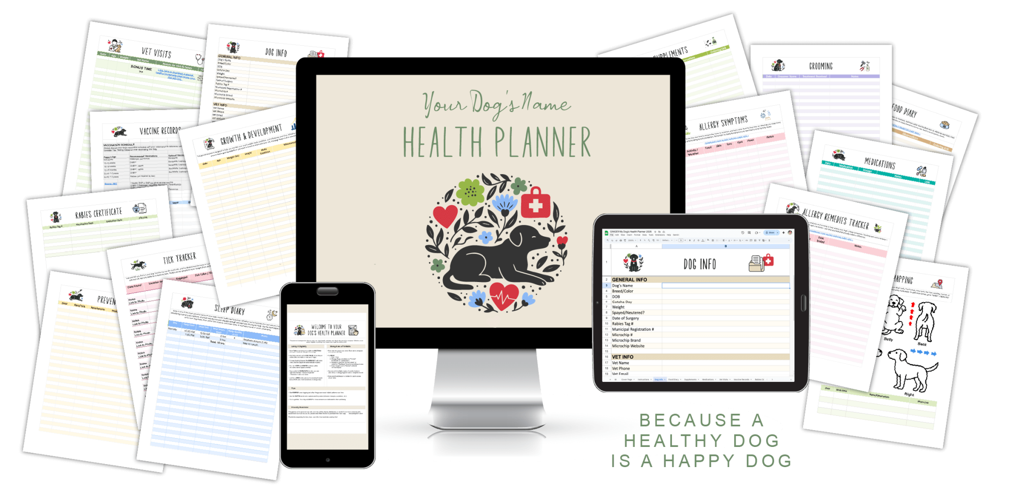 Thank You Better Together Health Planner 2 - Rescue Dogs 101